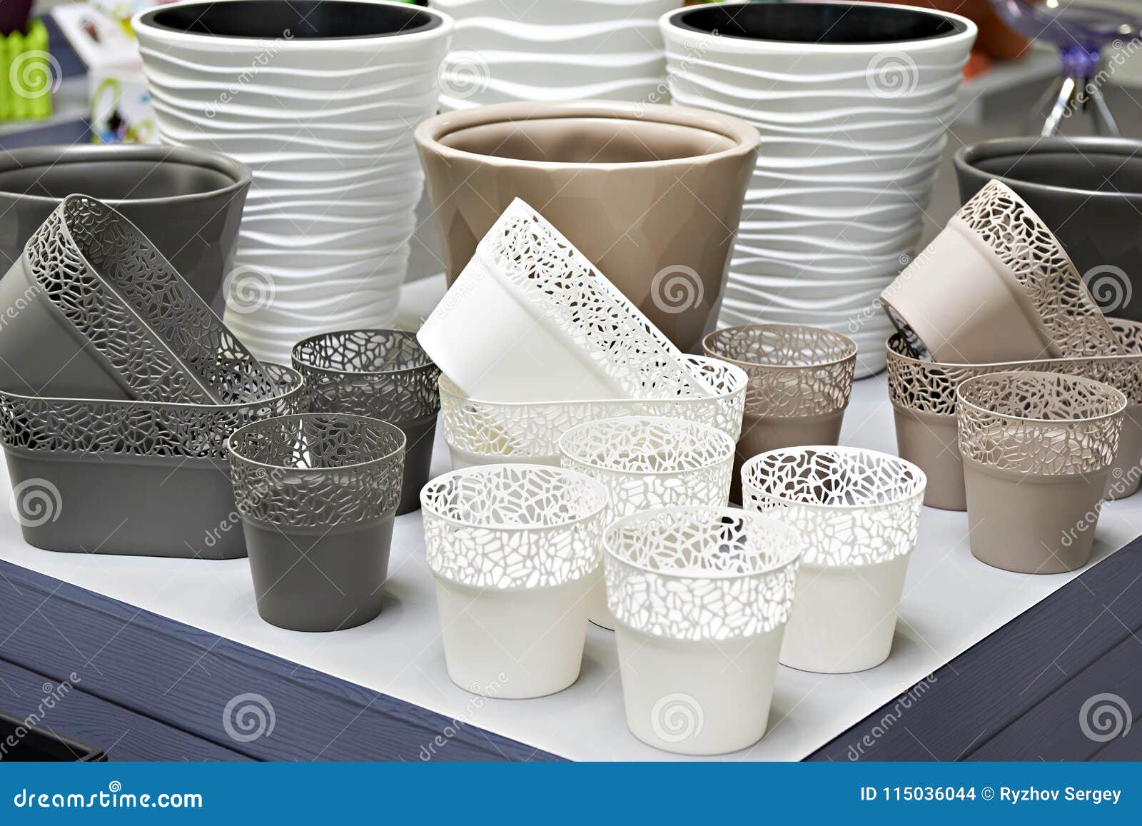 Plastic Products in Store of Household Goods Stock Photo - Image of ...