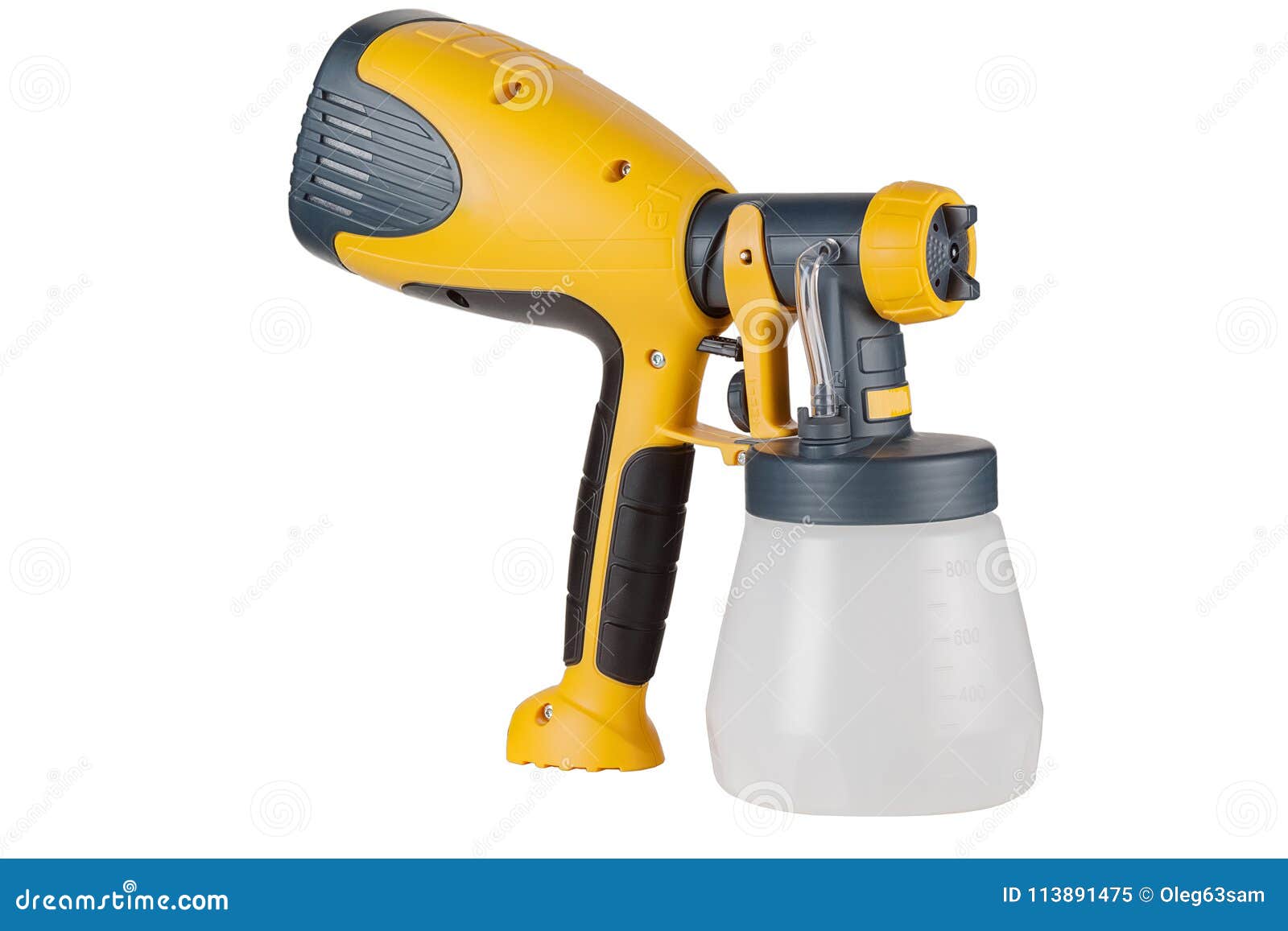 Plastic Professional Spray Gun Stock Image - Image of isolated, gloss ...
