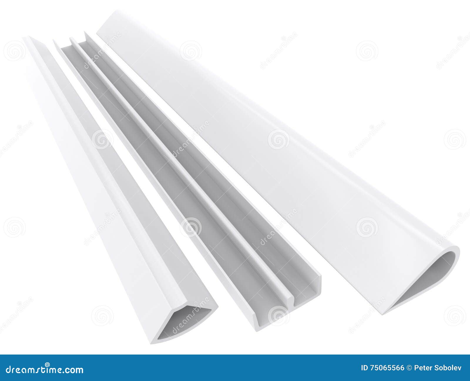 Plastic profile stock illustration. Illustration of rail - 75065566