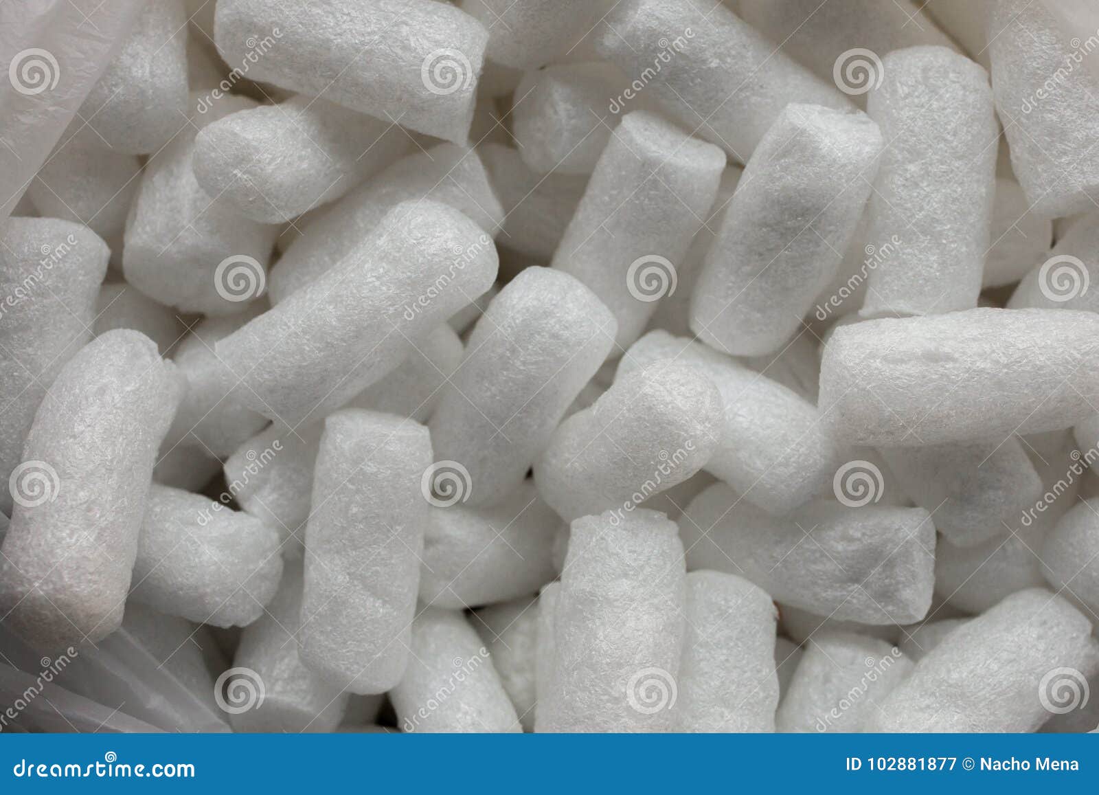 Plastic Protective Foam Background and Texture. Macro View of White ...