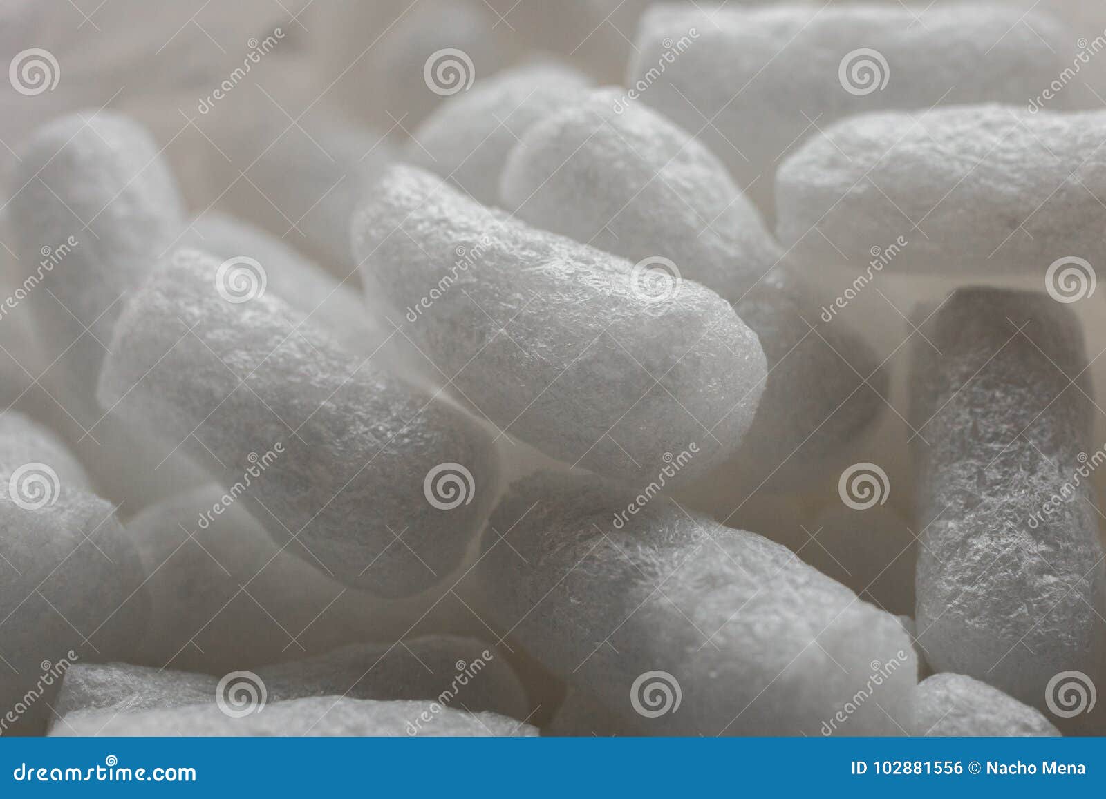 Plastic Protective Foam Background and Texture. Macro View of White ...