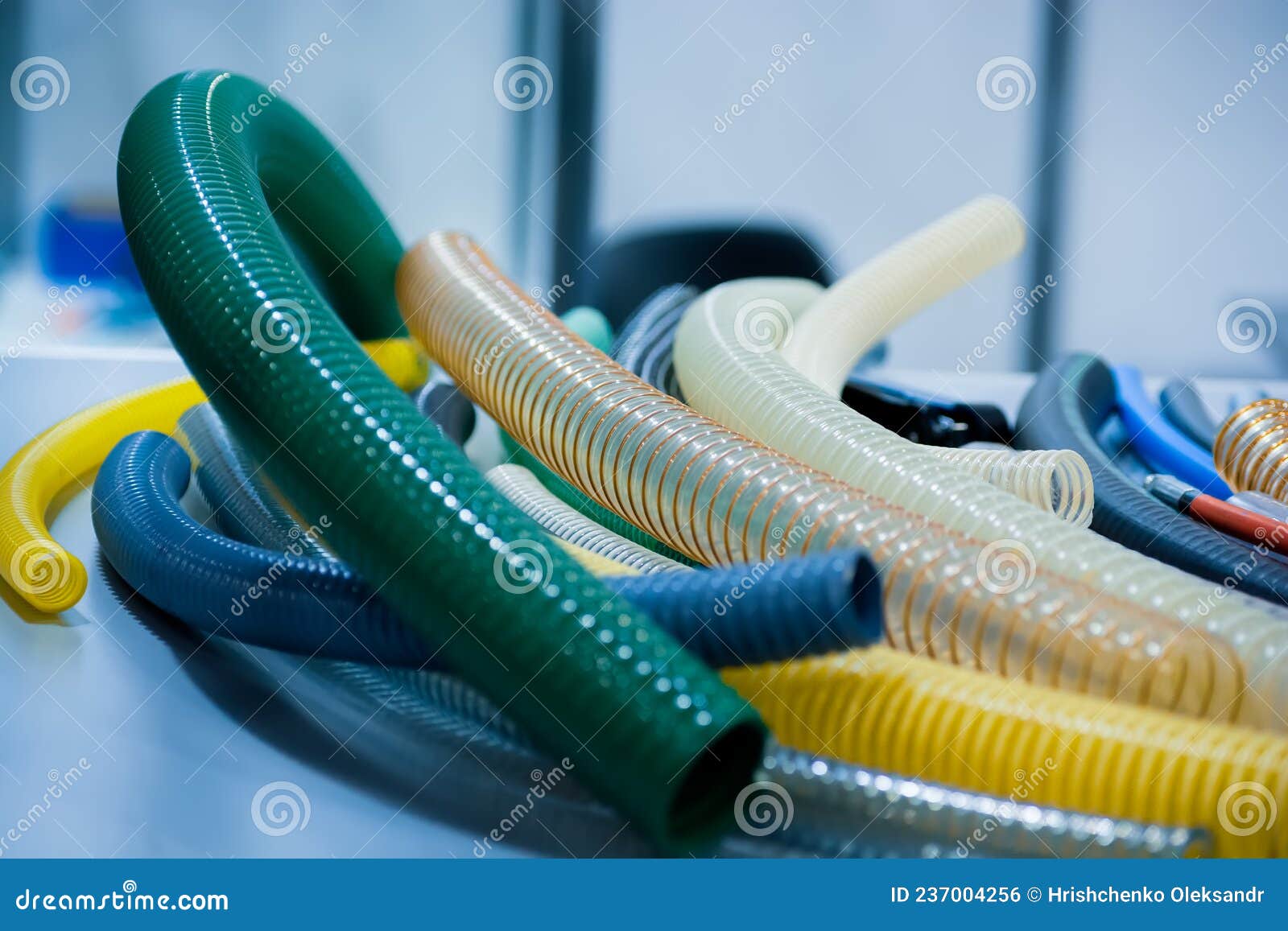 Plastic Protective Pipe for Laying the Electrical Cable Stock Photo ...