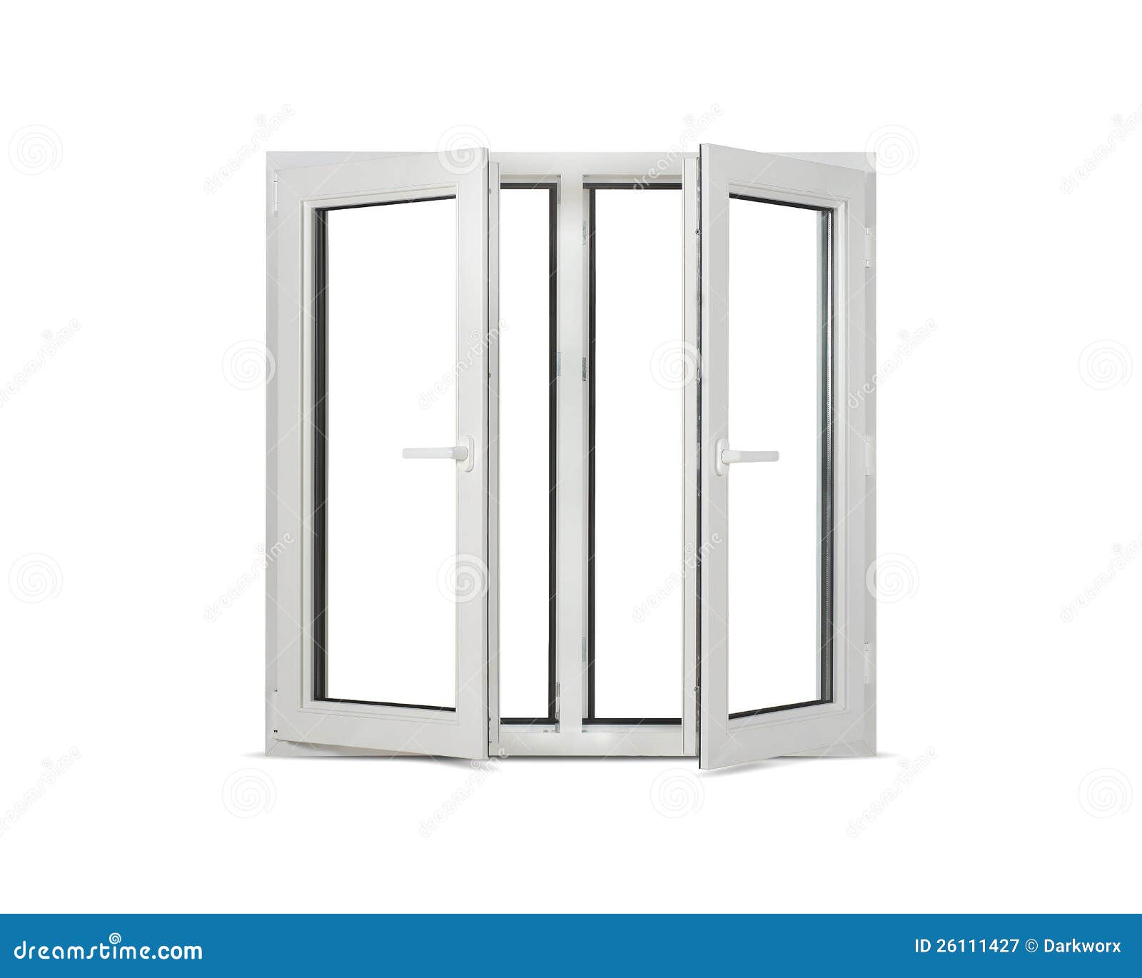 Plastic Pvc Window On White Blank Background Royalty Free Stock ...
