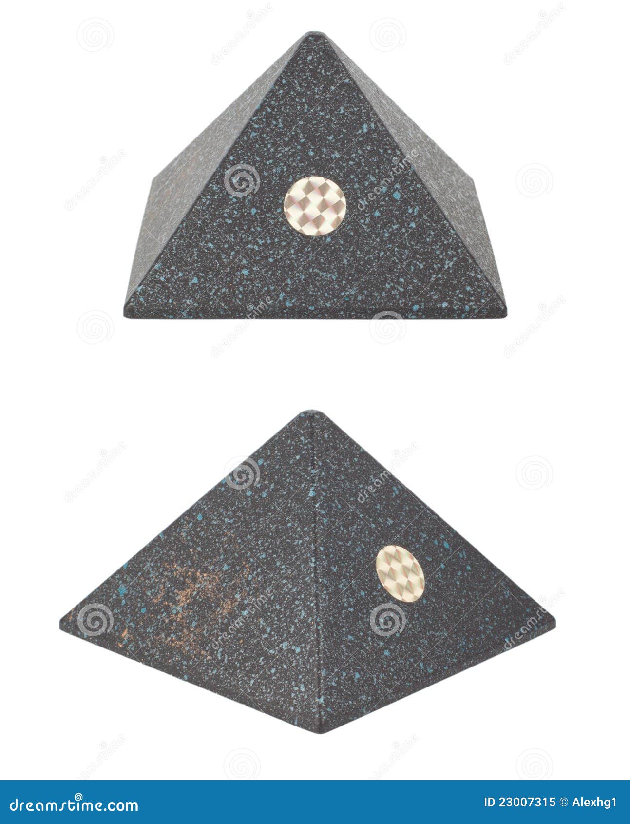 Plastic pyramide stock image. Image of decoration, closeup - 23007315