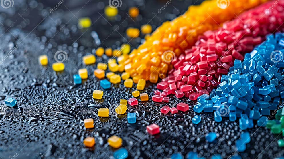 Plastic Raw Material PVC Resin. Stock Photo - Image of small, closeup ...