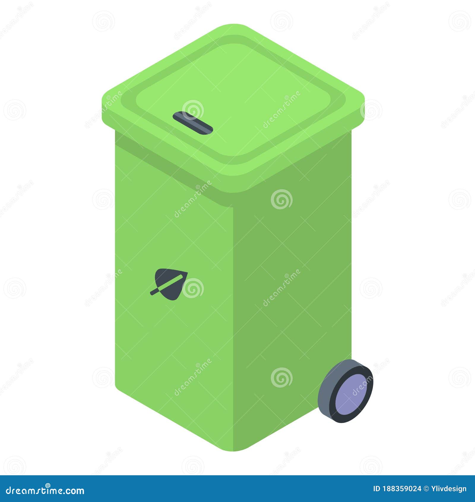 Plastic Recycle Box Icon, Isometric Style Stock Vector - Illustration ...