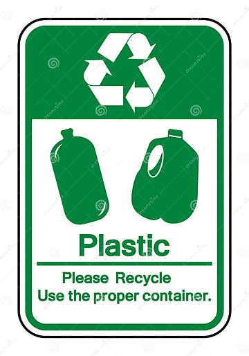 Plastic Recycle Symbol Sign ,Vector Illustration, Isolate on White ...