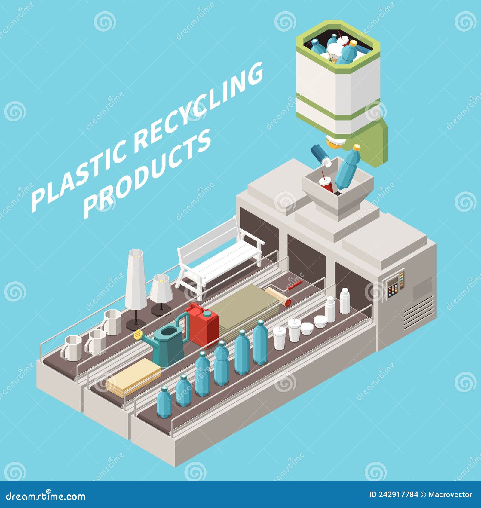 Plastic Recycling Concept stock vector. Illustration of recycling ...