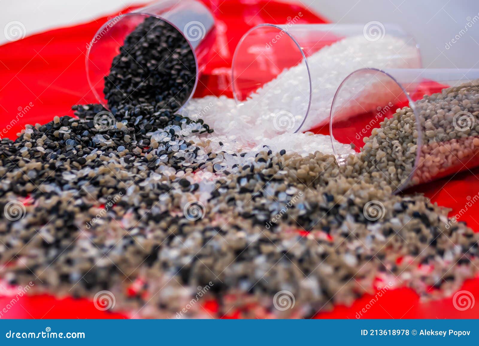 Plastic Recycling - Heap of Secondary Granules - Close Up Stock Photo ...