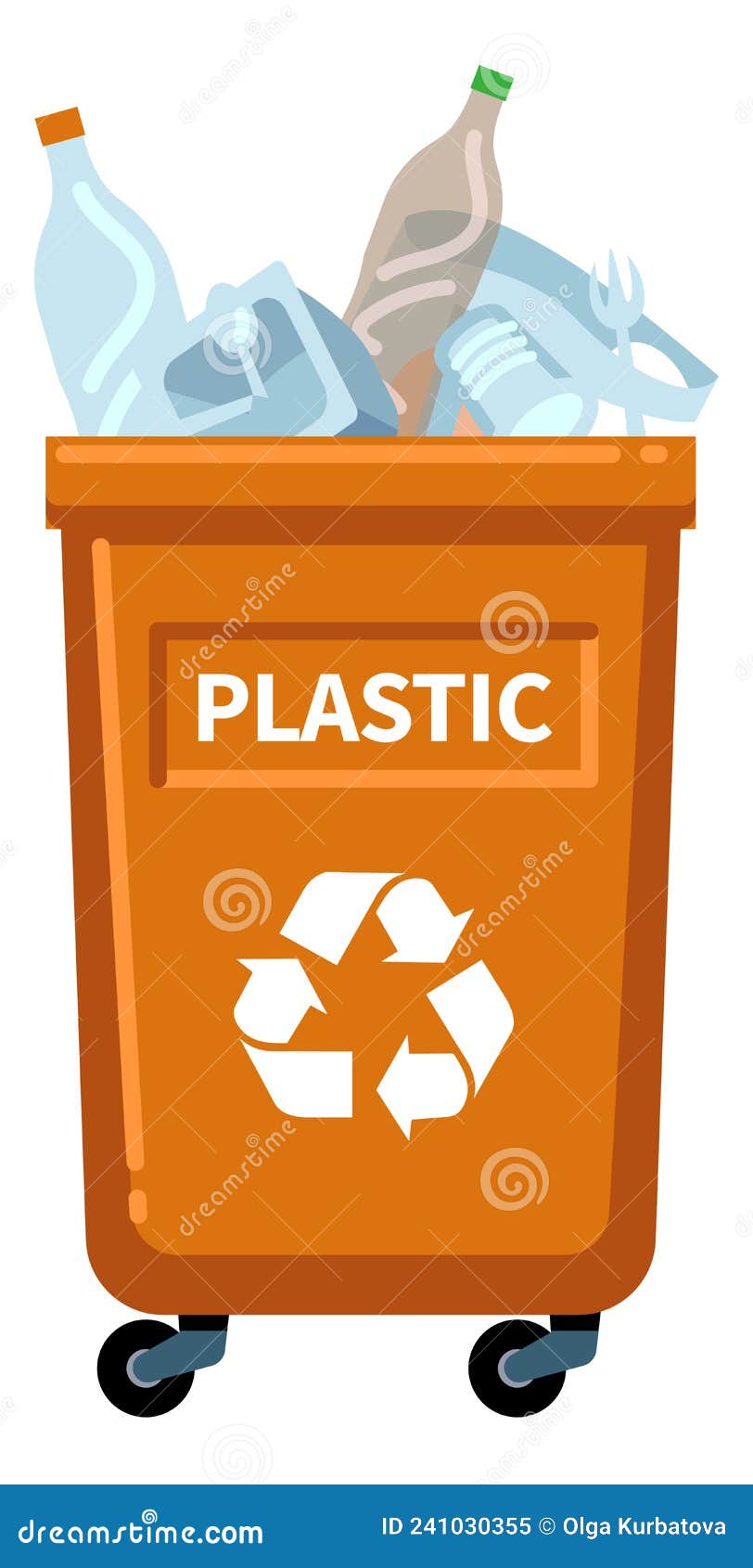 Cow Sorting Trash, Garbage Recycling Campaign Mascot, Funny Cartoon ...