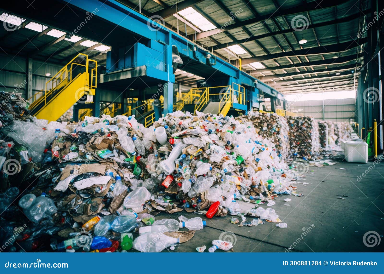 Plastic Recycling Processing Plant Stock Photo - Image of conservation ...