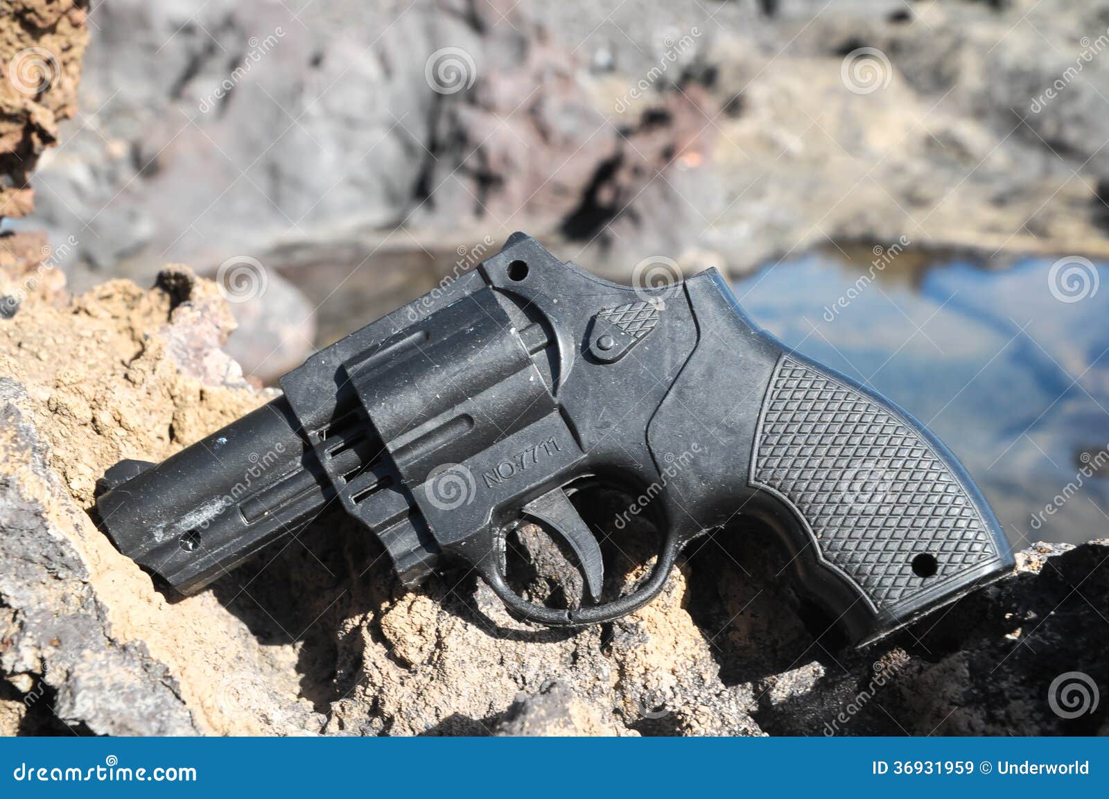 Plastic Revolver Gun stock image. Image of revolver, crime - 36931959