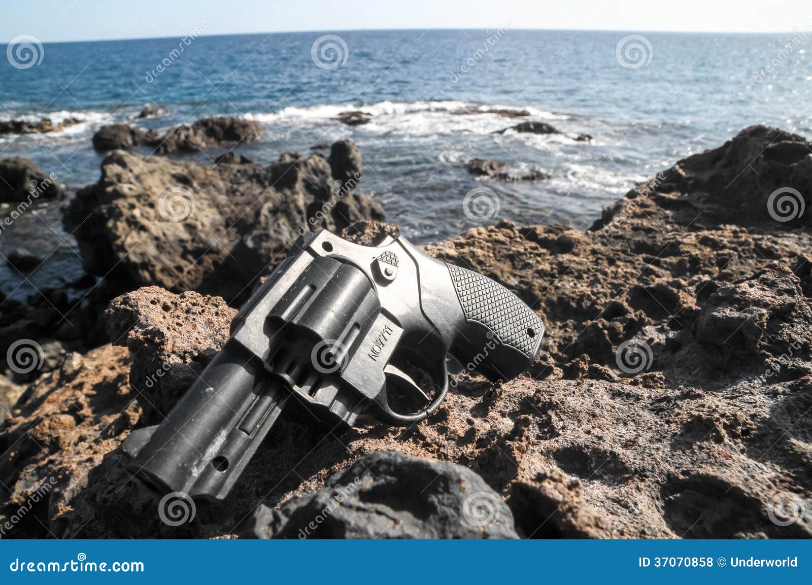Plastic Revolver Gun stock photo. Image of shoot, plastic - 37070858