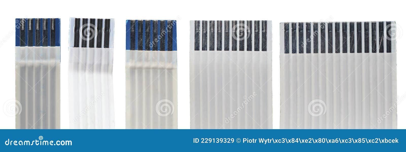 Plastic Ribbon with Copper Stripes for Transmitting the Electrical ...