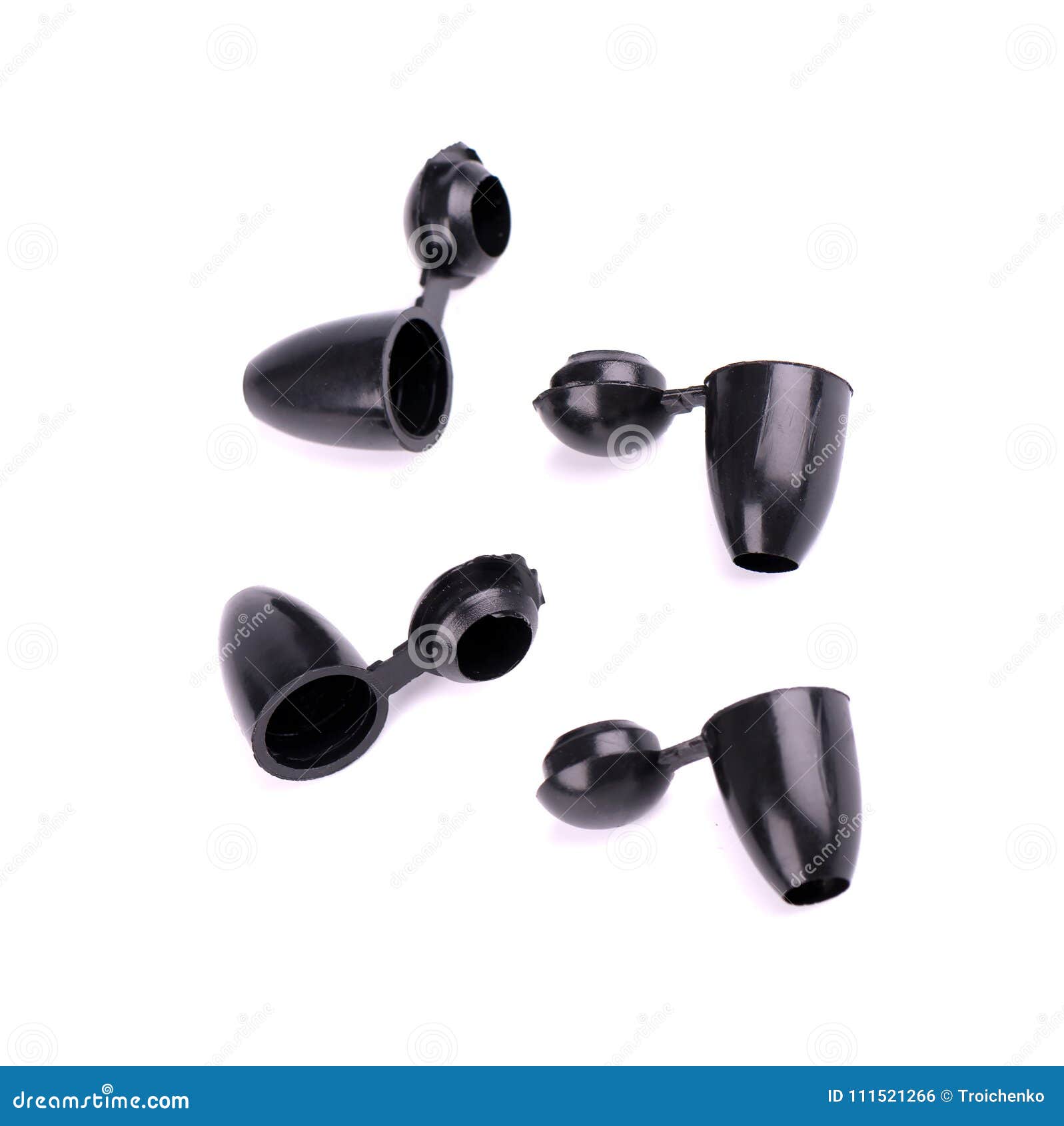 Plastic Rivets for Clothing. Sewing Accessories Isolated on White ...