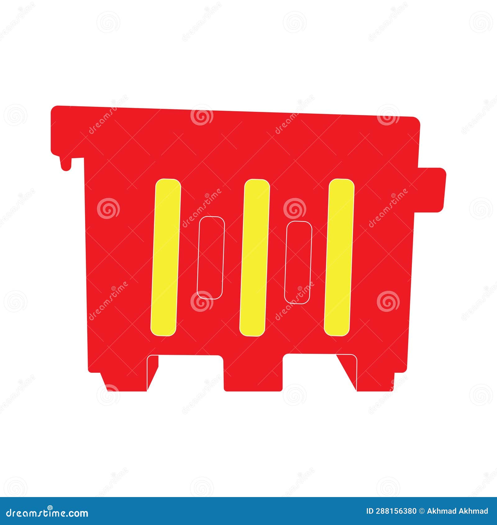 Plastic road divider icon stock illustration. Illustration of single ...