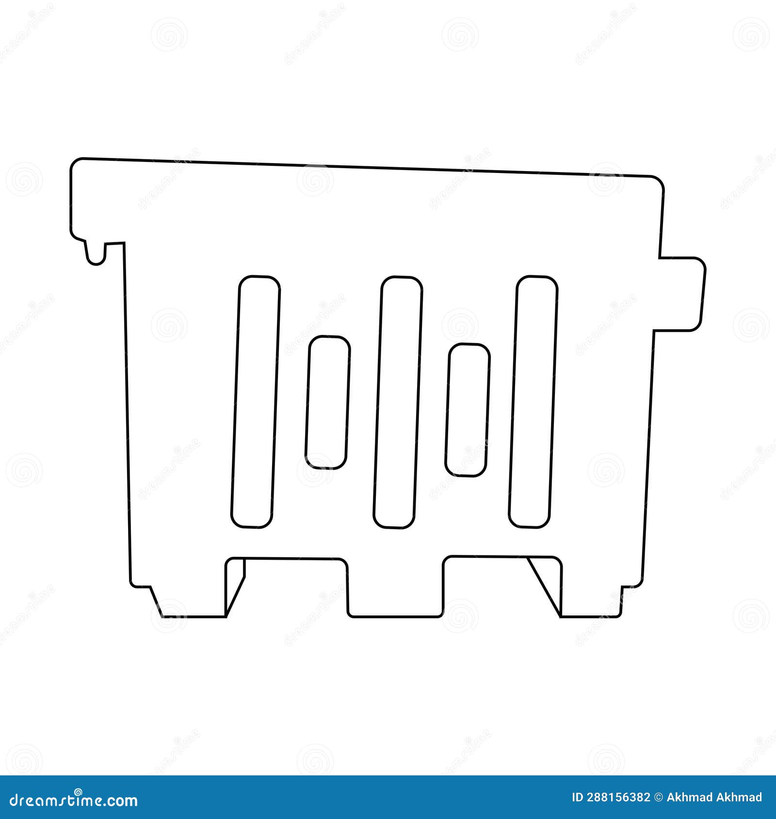 Plastic road divider icon stock illustration. Illustration of gray ...