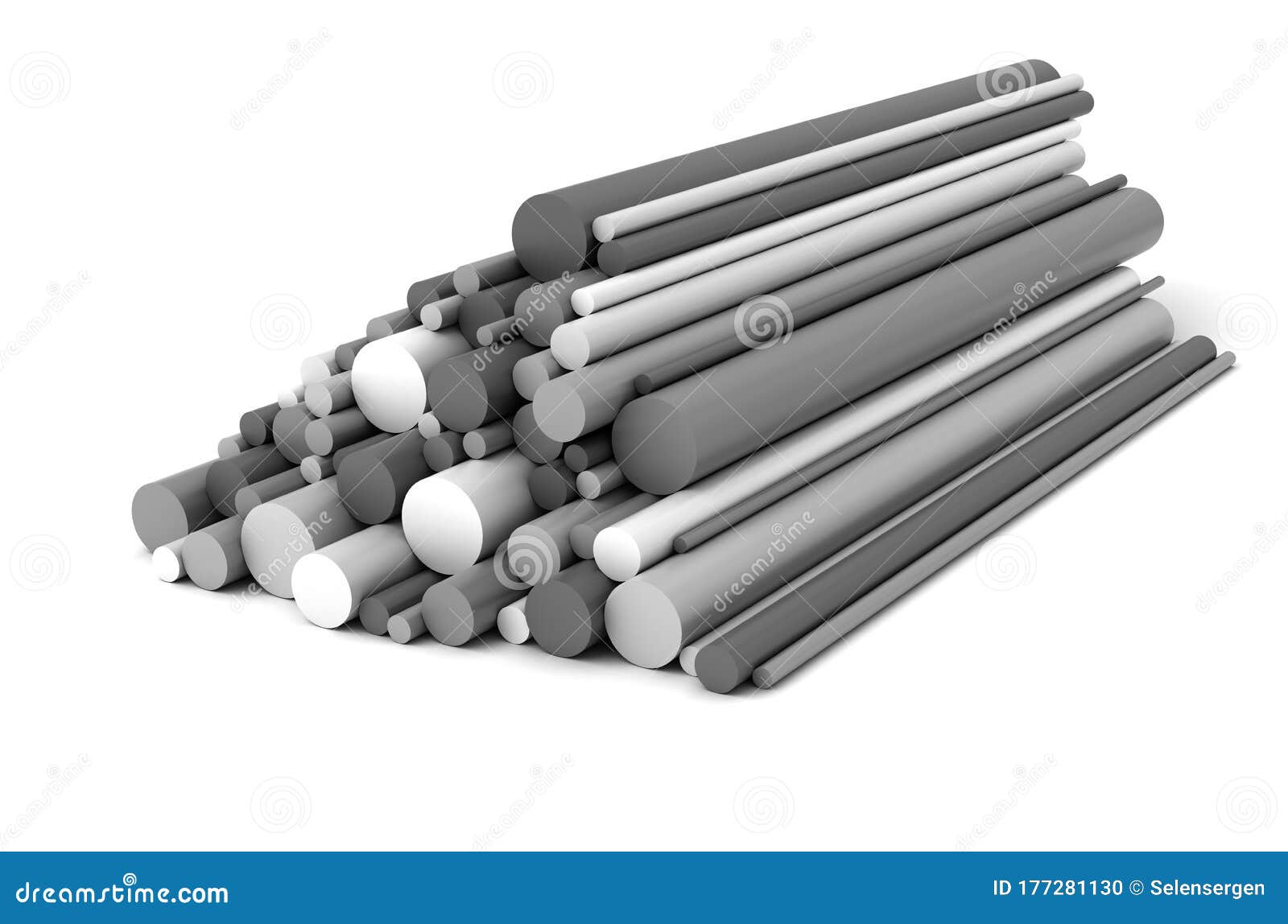 Stack of Plastic rods stock illustration. Illustration of rods - 177281130