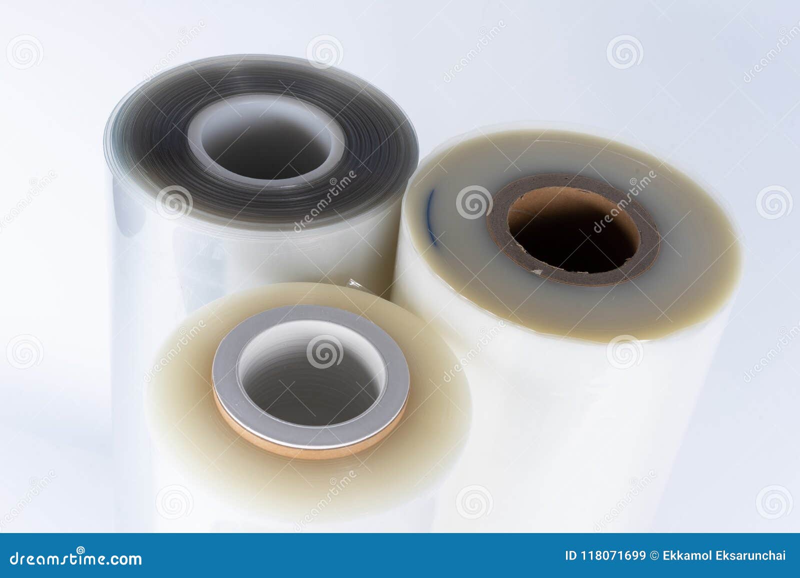 The Plastic Roll for Wrap and Seal Food. Stock Image - Image of ...