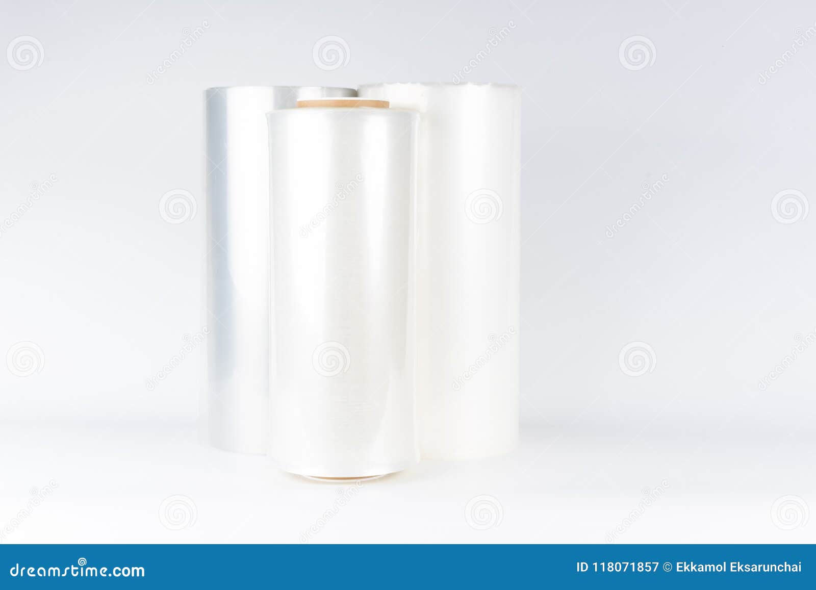 The Plastic Roll for Wrap and Seal Food. Stock Image - Image of clean ...