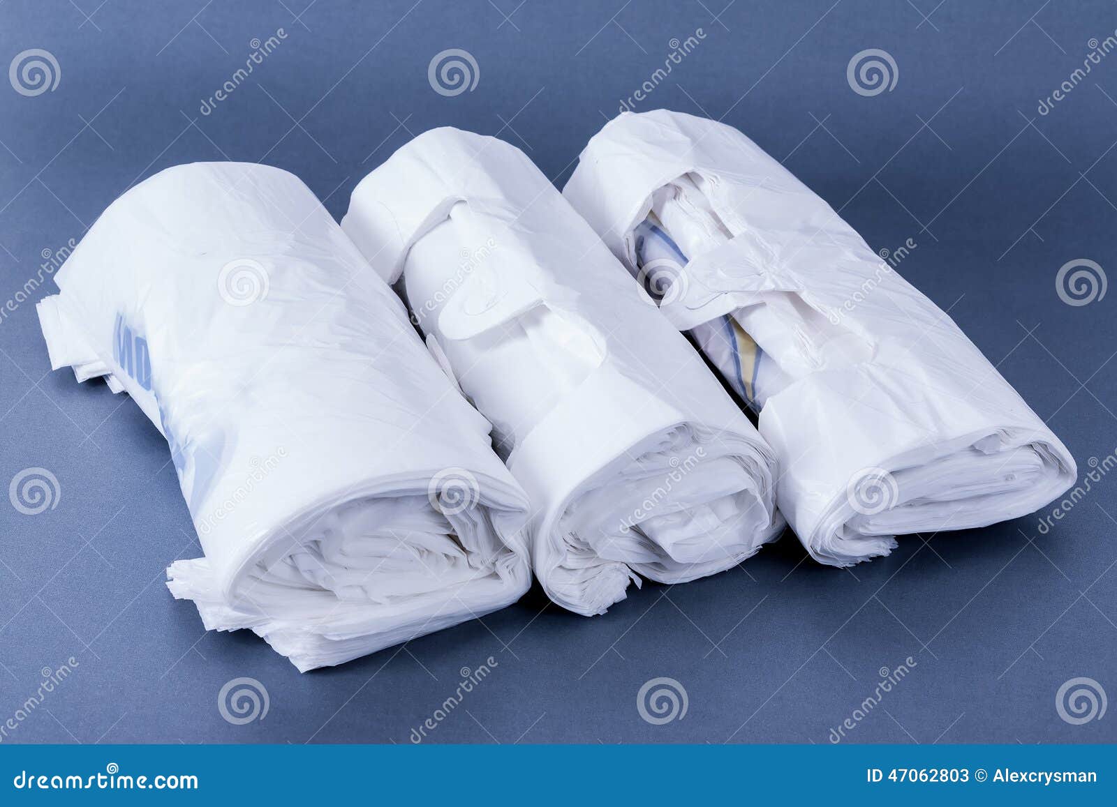 Plastic rolled up bags stock image. Image of ideas, package - 47062803