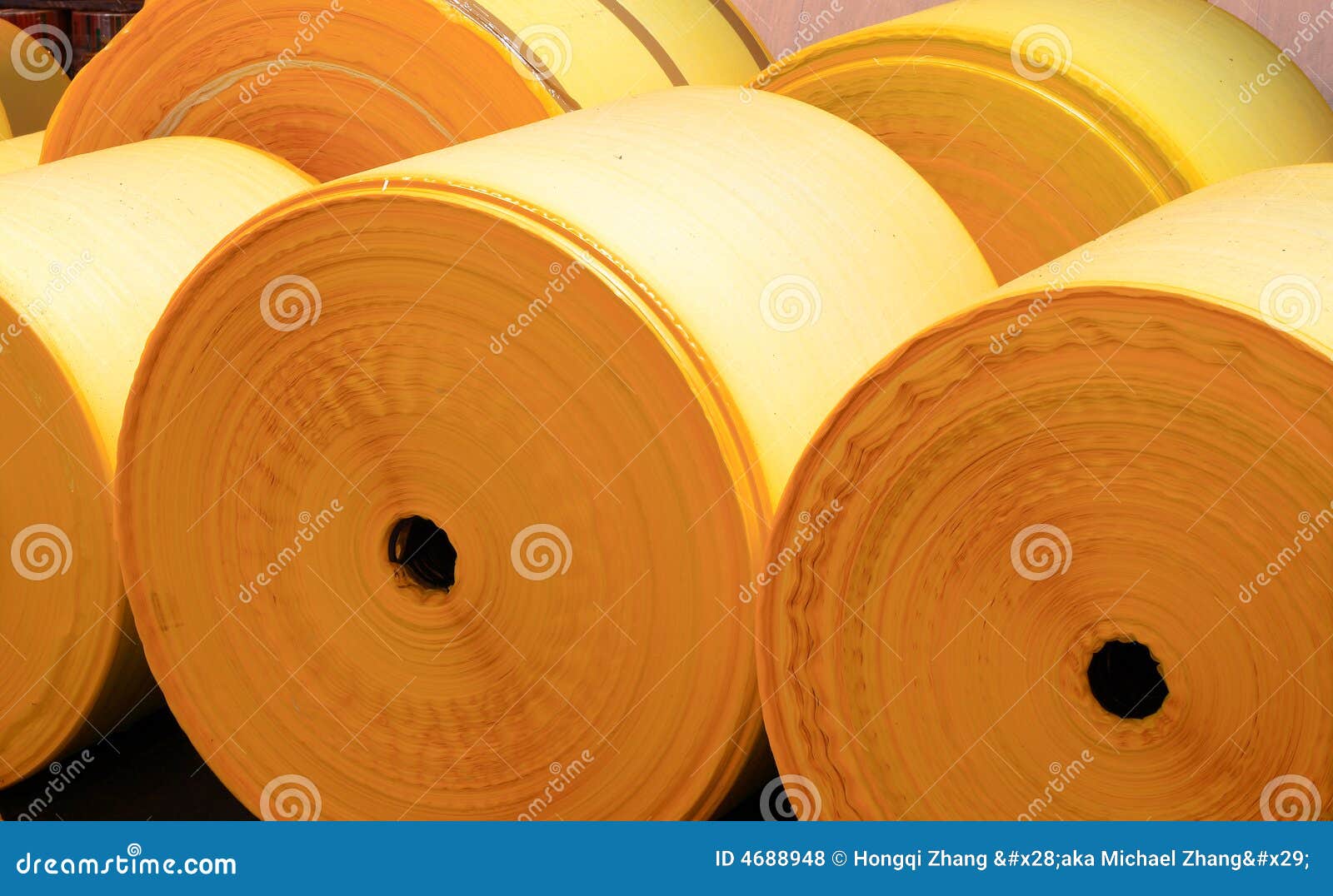 Plastic rolls stock photo. Image of cables, laminating - 4688948