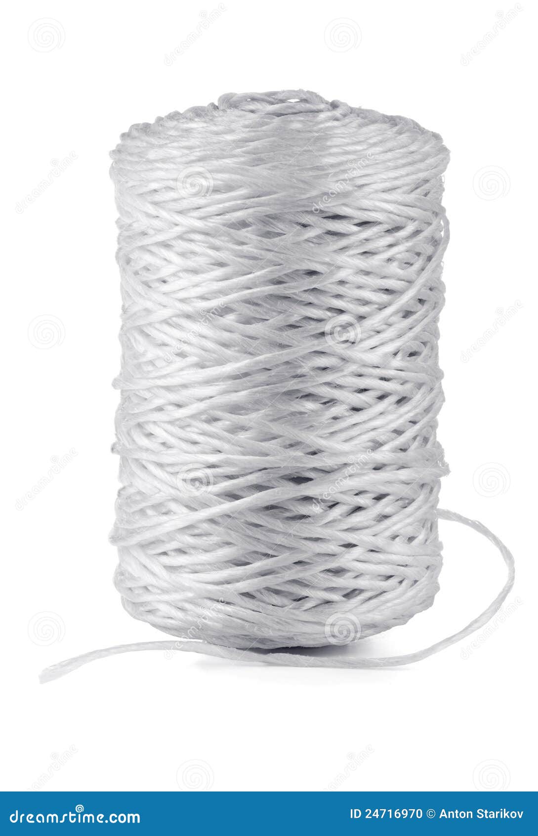 A Plastic Rope Knot On A Green Leaf Background Stock Photo ...