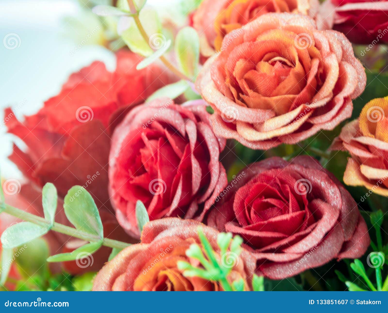 Plastic Roses Flowers Background Stock Photography | CartoonDealer.com ...