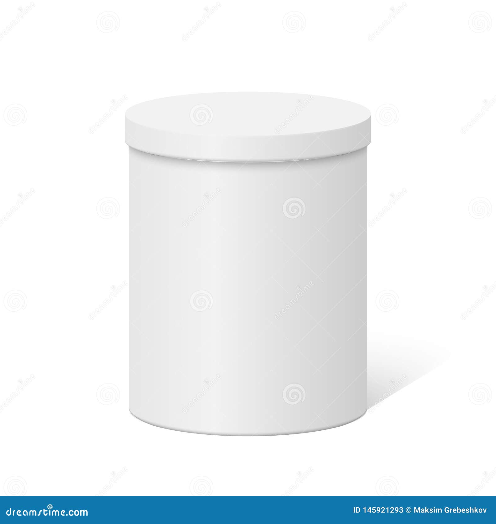 Plastic Round Container Box Stock Illustration - Illustration of ...