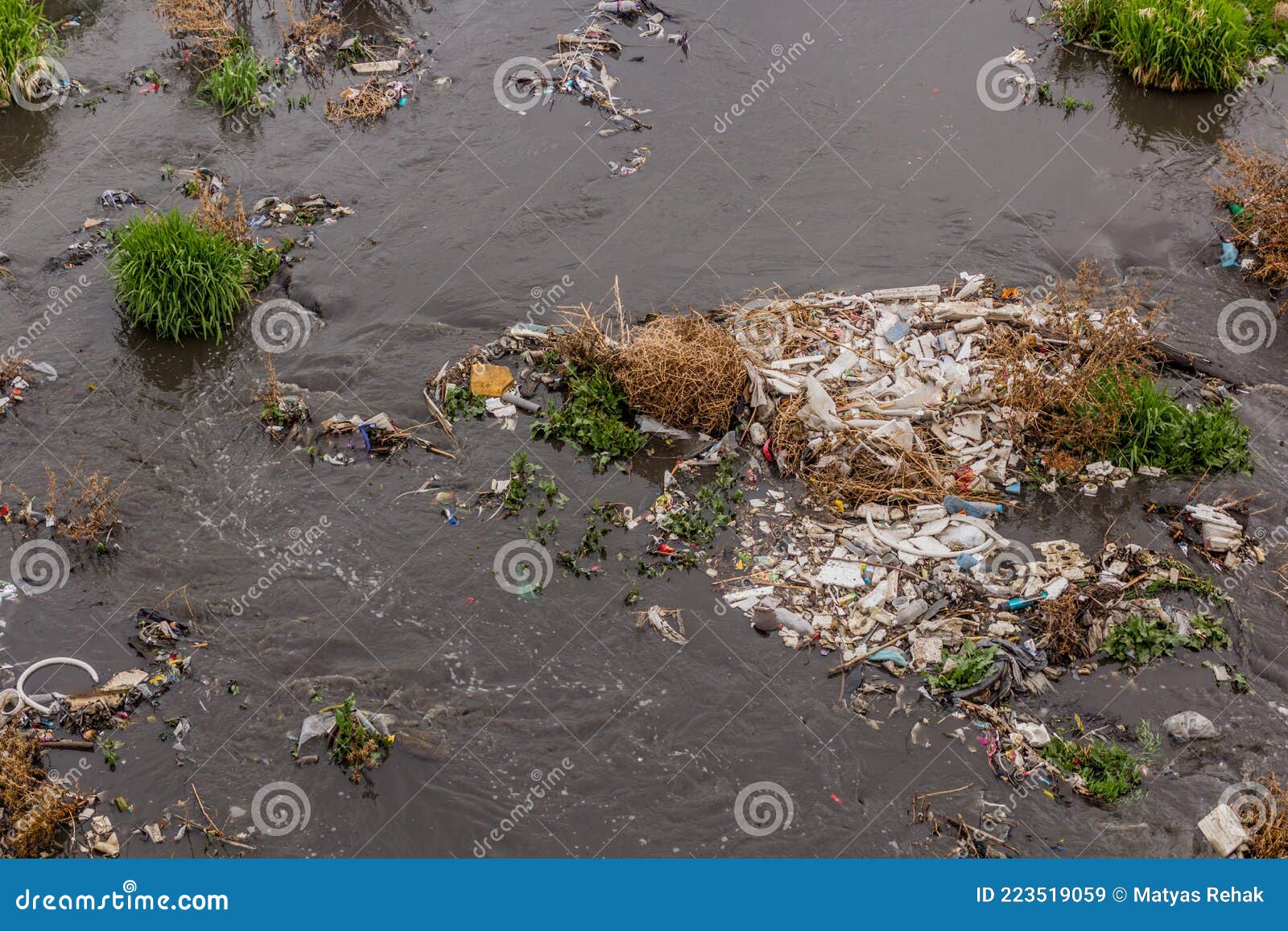 Plastic Rubbish in Zanja Rud River in Ir Stock Image - Image of dumping ...