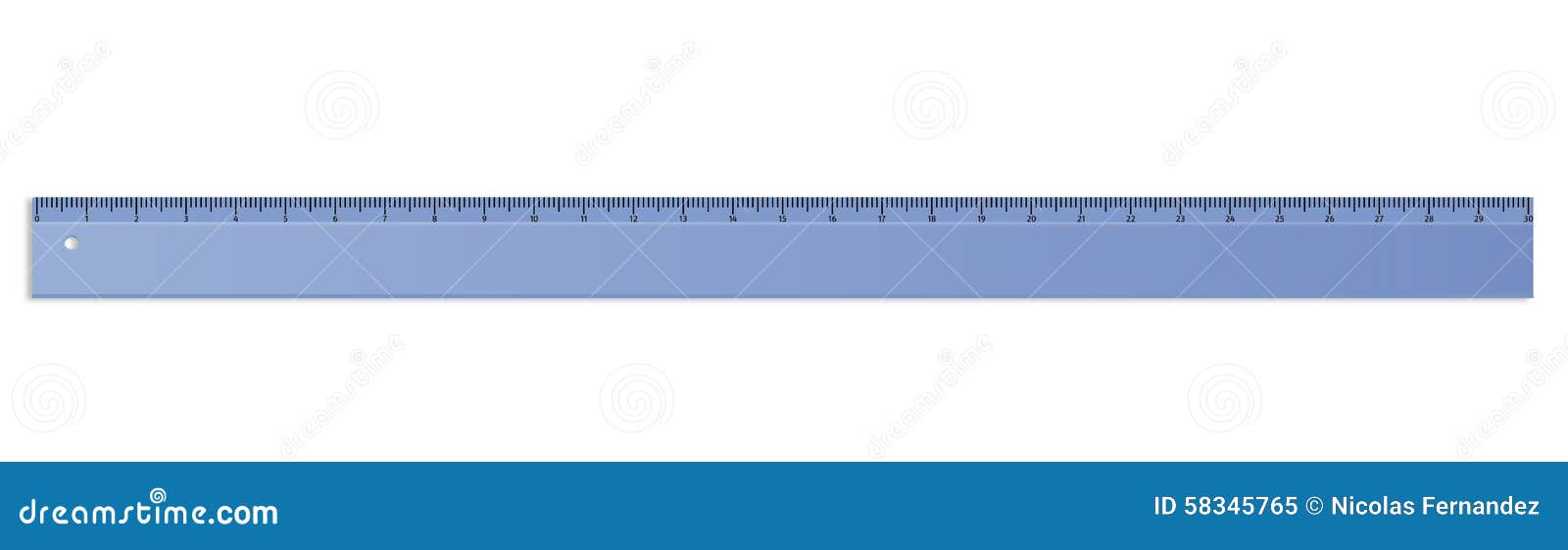 Plastic ruler stock illustration. Illustration of school - 58345765