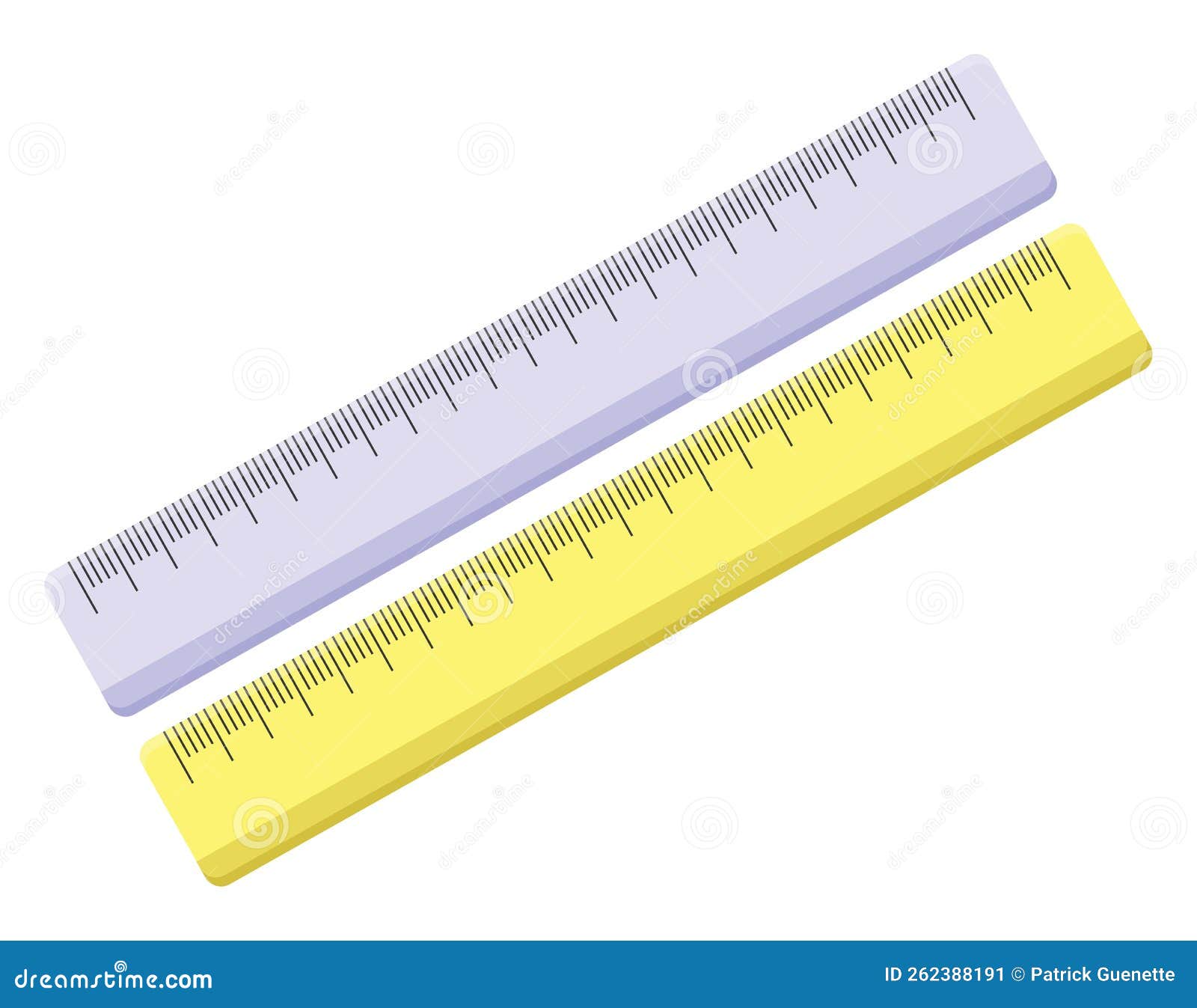 Plastic rulers, icon stock vector. Illustration of ruler - 262388191