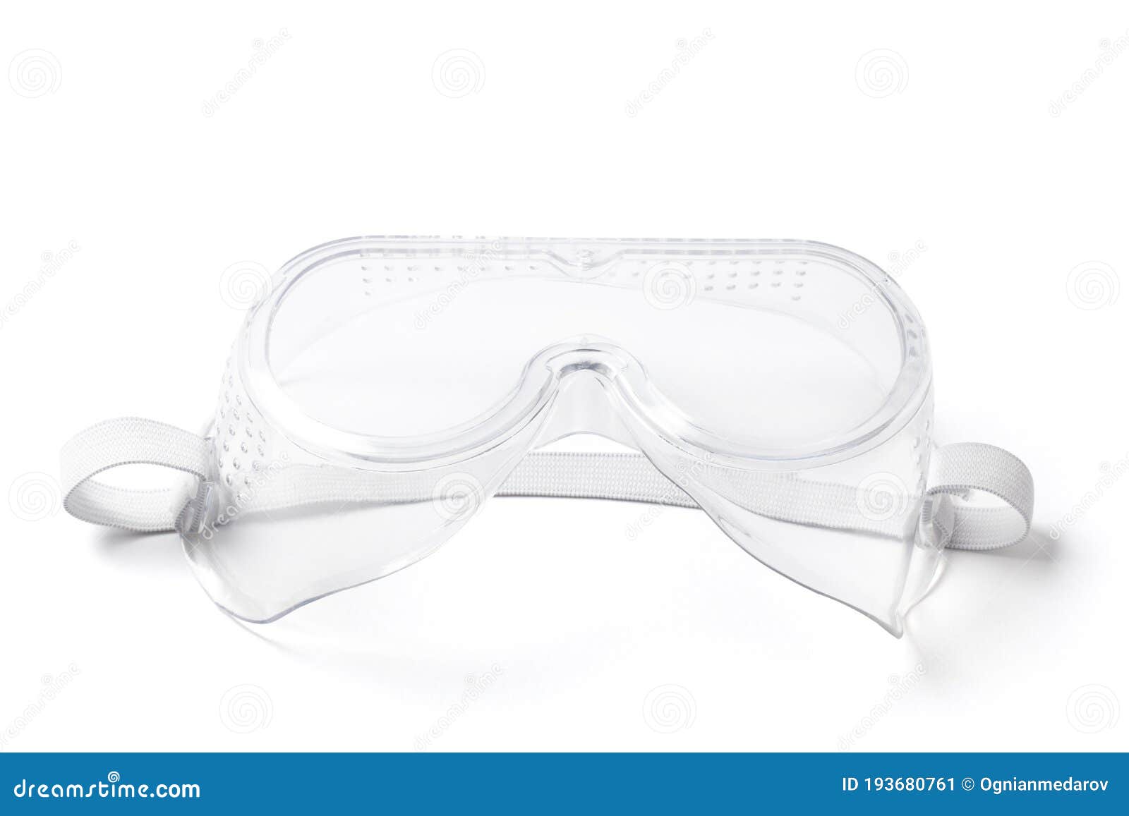 Plastic Safety Goggles on White Stock Image - Image of accessory, mask ...