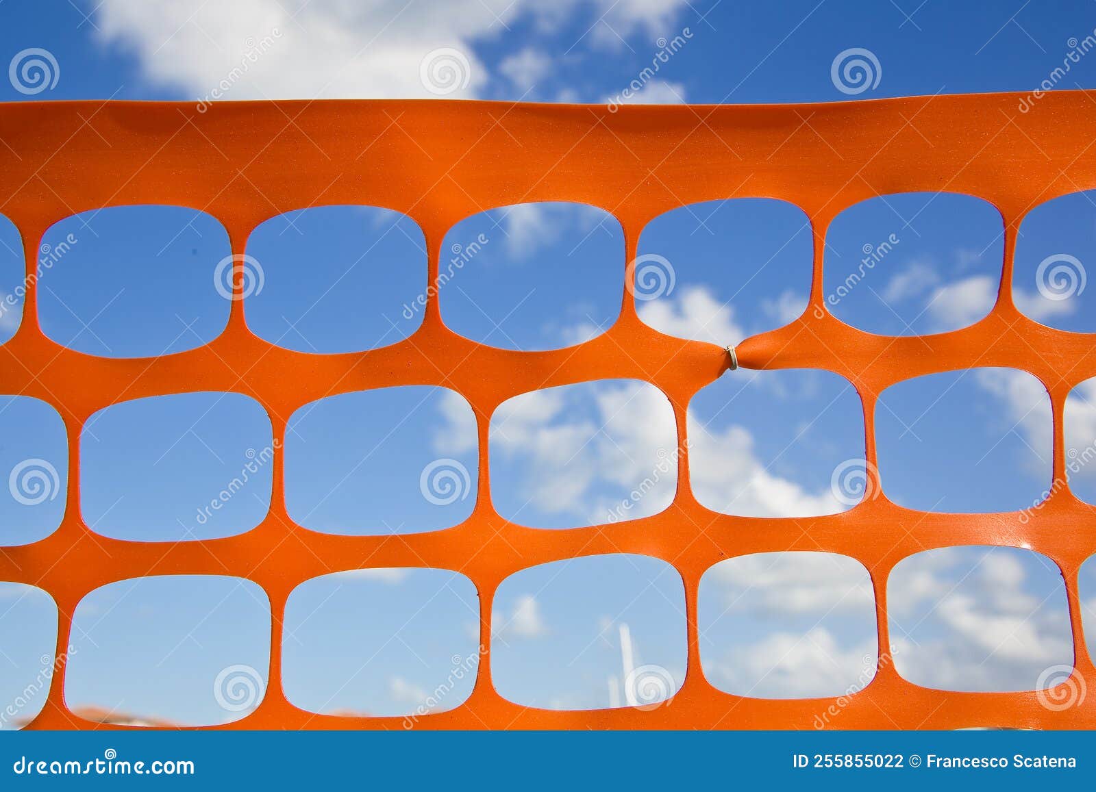 Plastic Safety Grid in Construction Site Areas for the Protection of ...
