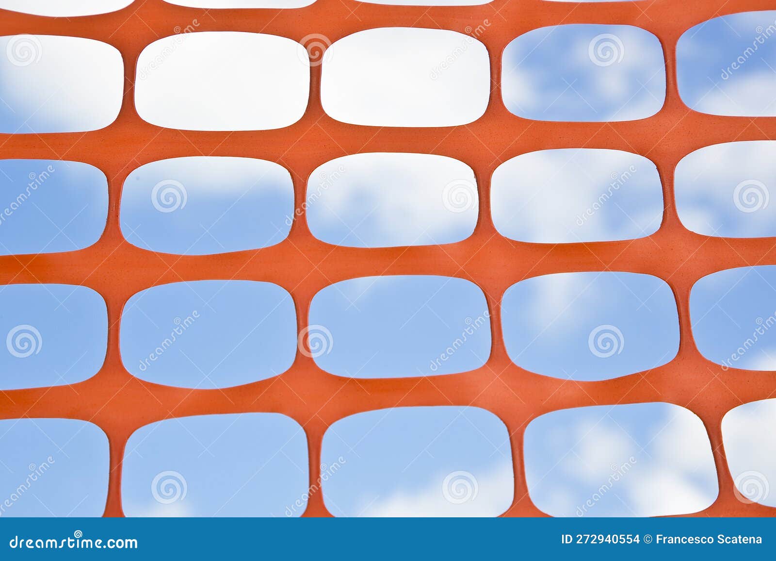 Plastic Safety Grid in Construction Site Areas for the Protection of ...