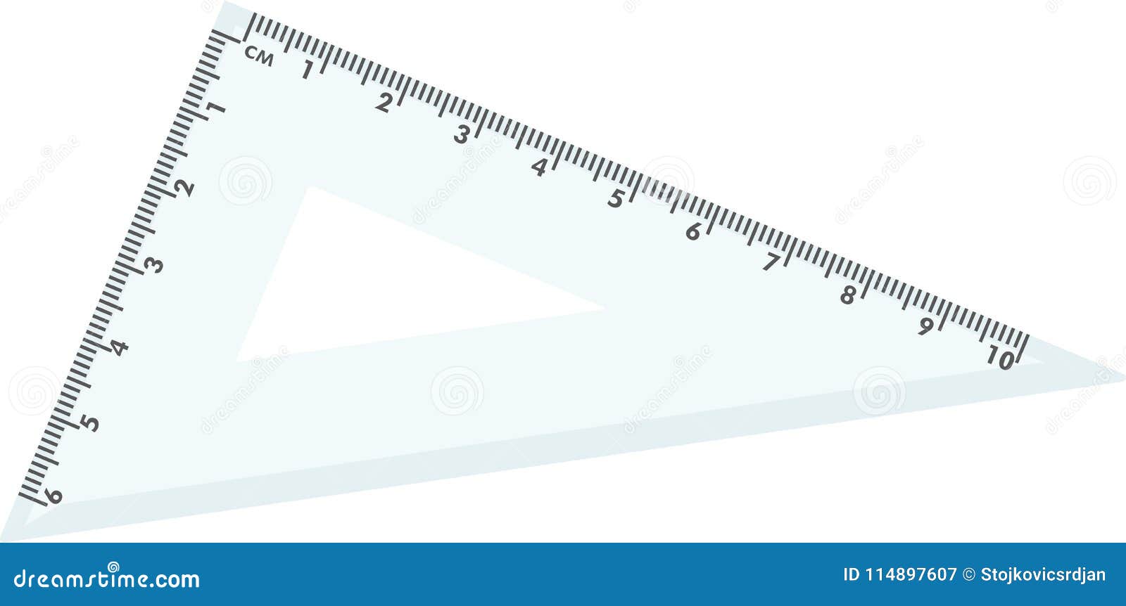 Plastic School Triangle And Ruler Cartoon Vector | CartoonDealer.com ...