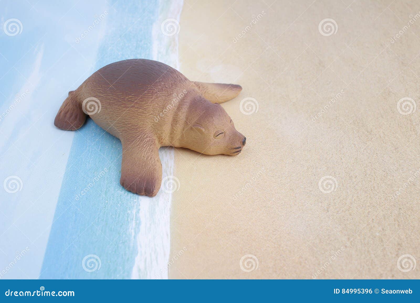 Plastic Sea Lion Toy with Figure Stock Photo - Image of single, dummy ...