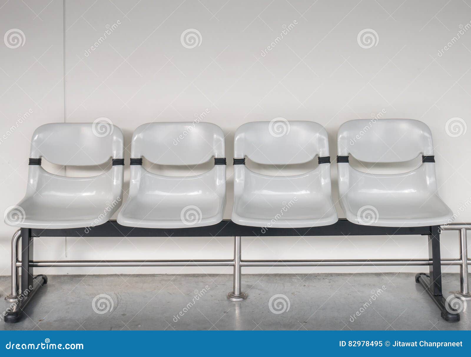 Plastic Seat in Airpor Terminal or Bus Stop Stock Image - Image of ...