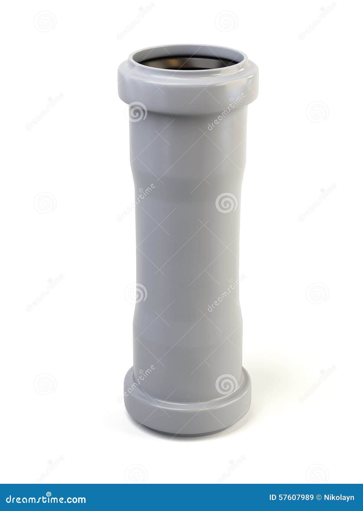 Plastic sewer pipe fitting stock image. Image of coupler - 57607989