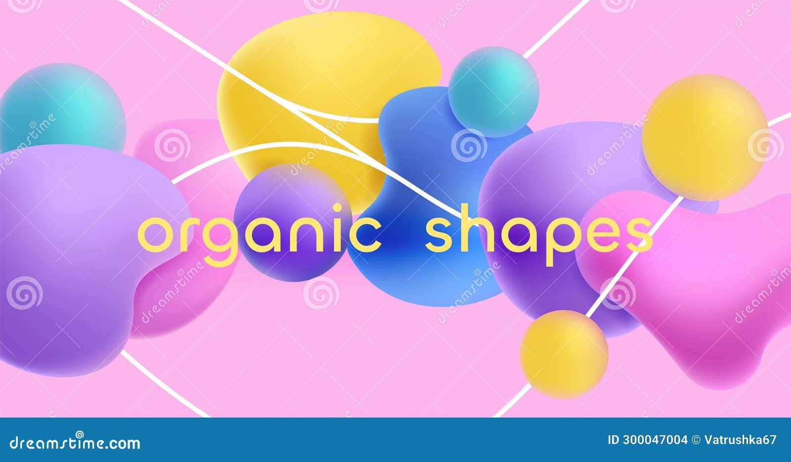 Plastic Shapes Background. Abstract Colorful Geometric Shapes of ...