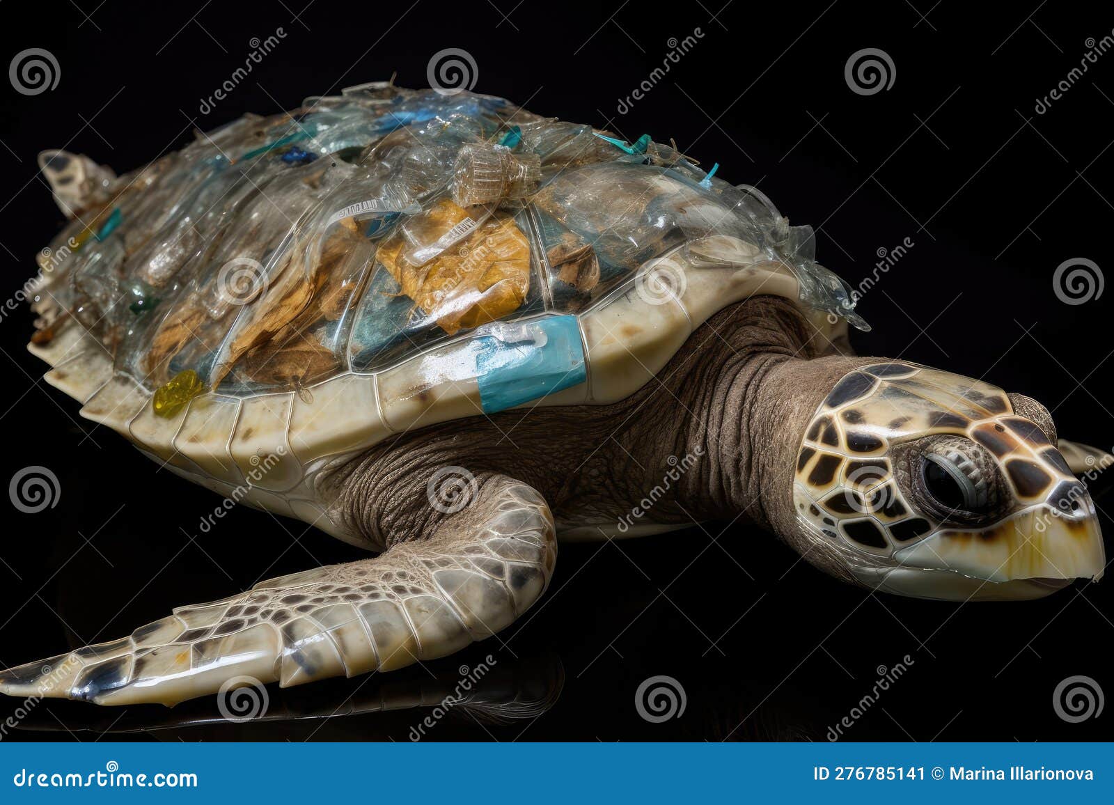 Plastic Shell in Sea Turtle, Pollution of the World S Oceans ...