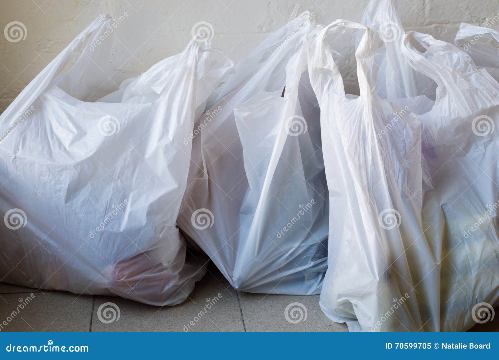 Plastic shopping bags stock image. Image of groceries - 70599705