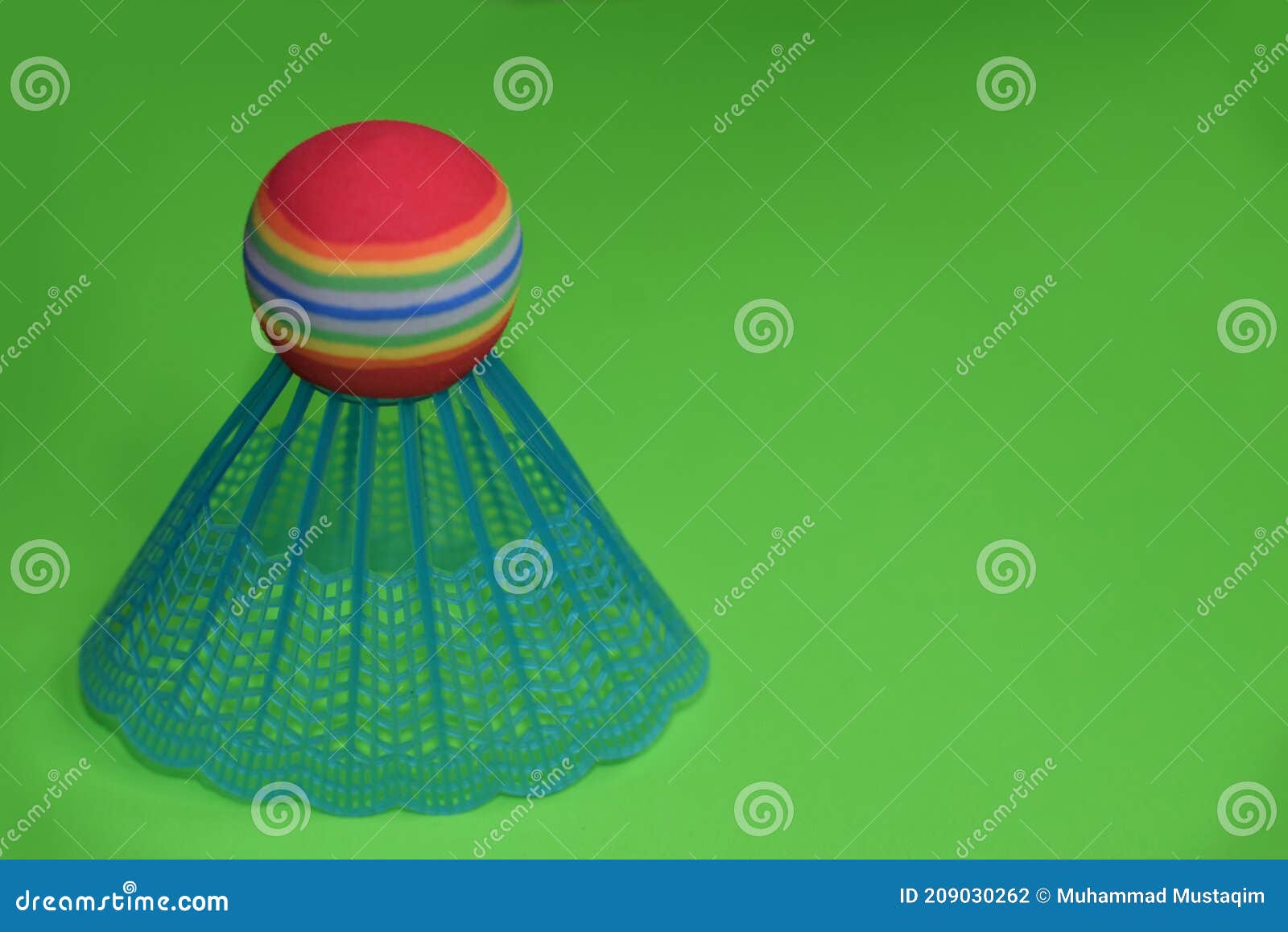 Plastic Shuttercock With Green Background Royalty-Free Stock ...