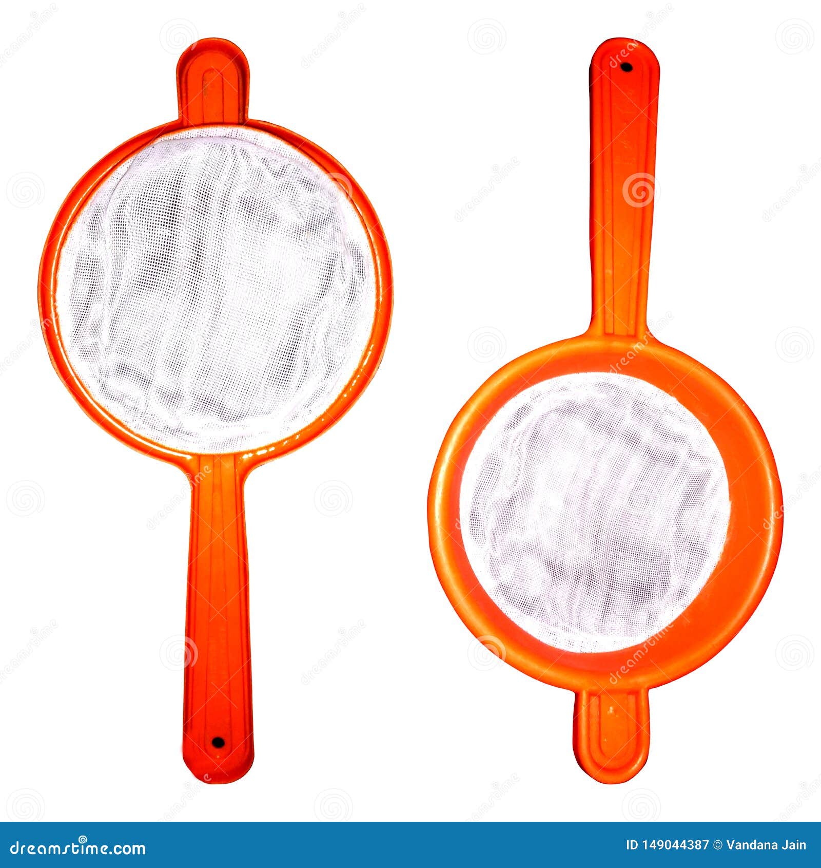 Plastic sieve. stock image. Image of white, handle, netting - 149044387