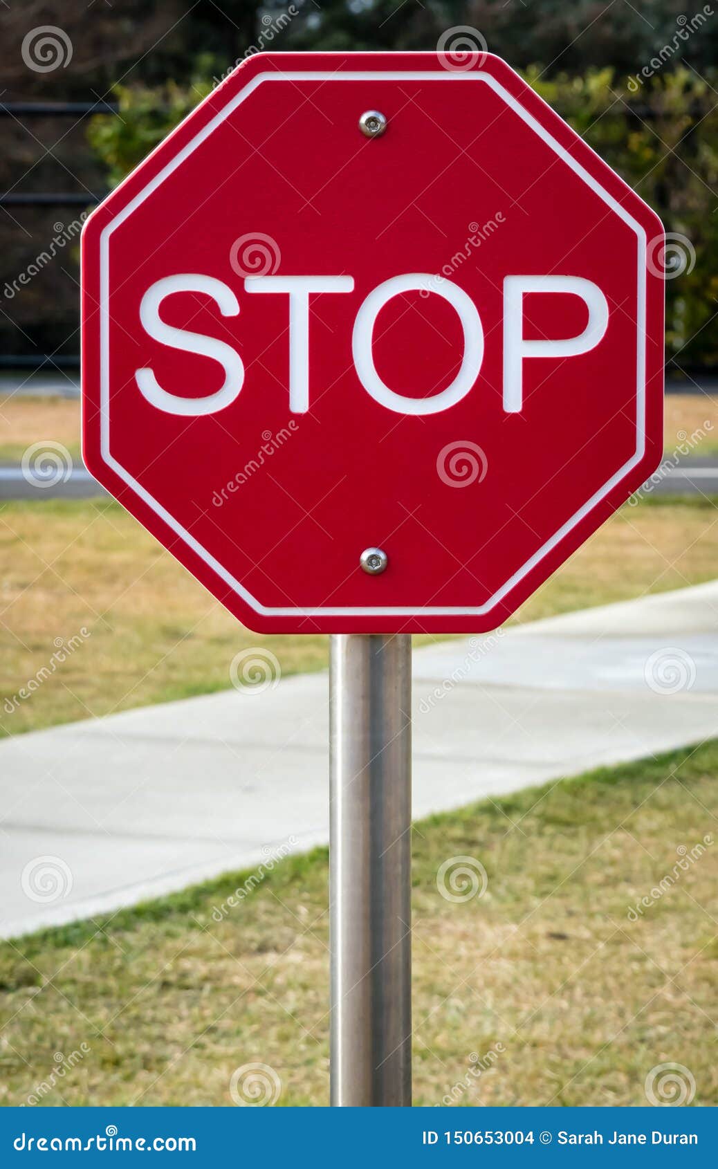 Plastic Sign with Text STOP in Play Area Stock Photo - Image of ...