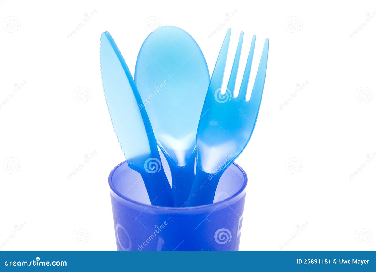 Plastic silverware stock image. Image of white, household - 25891181