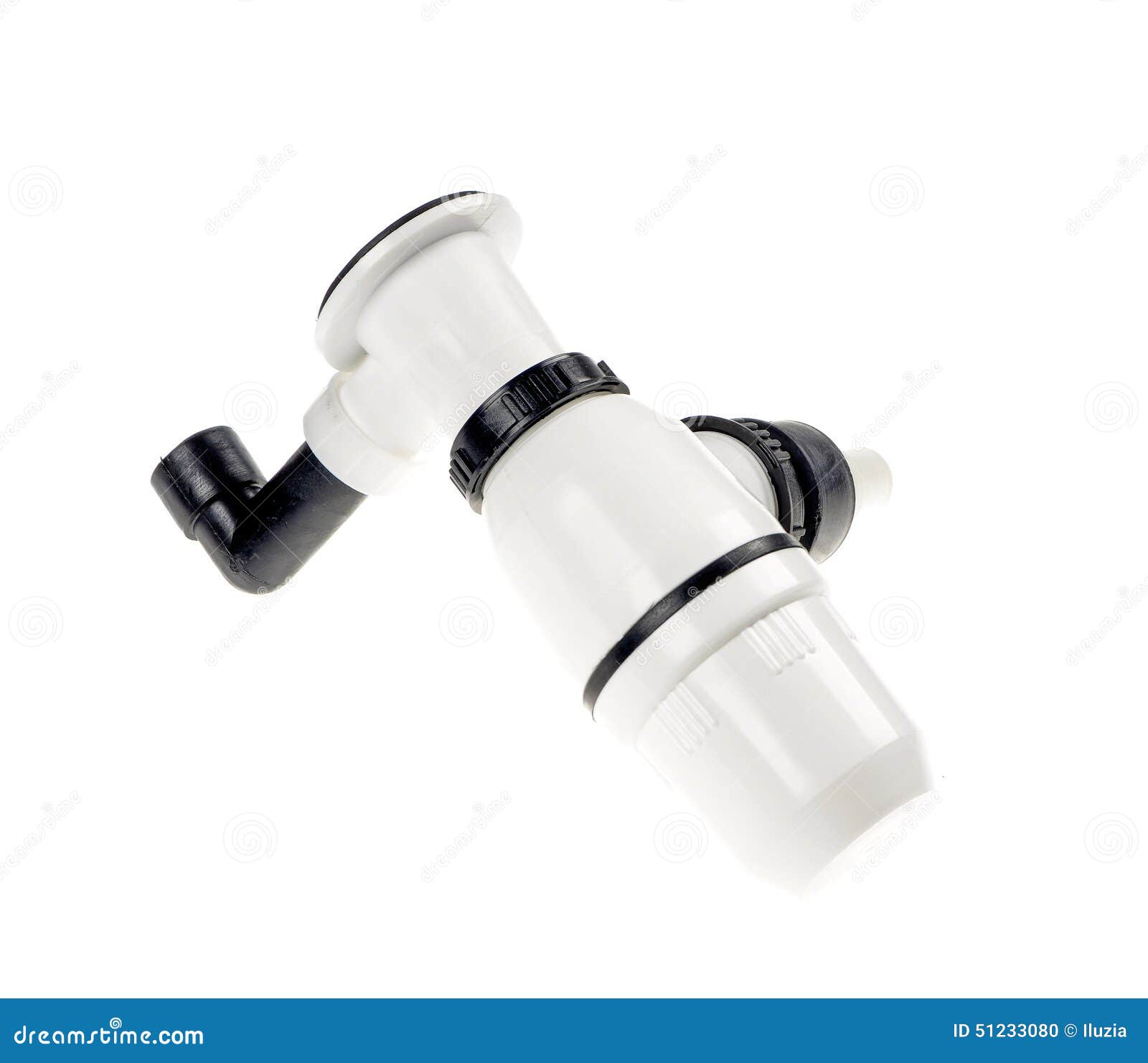 Plastic siphon stock photo. Image of plumber, plumbing - 51233080