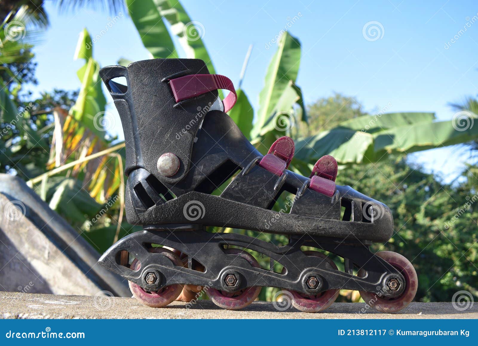 Plastic Skating Boot. Racing Roller Skates Stock Image - Image of ride ...