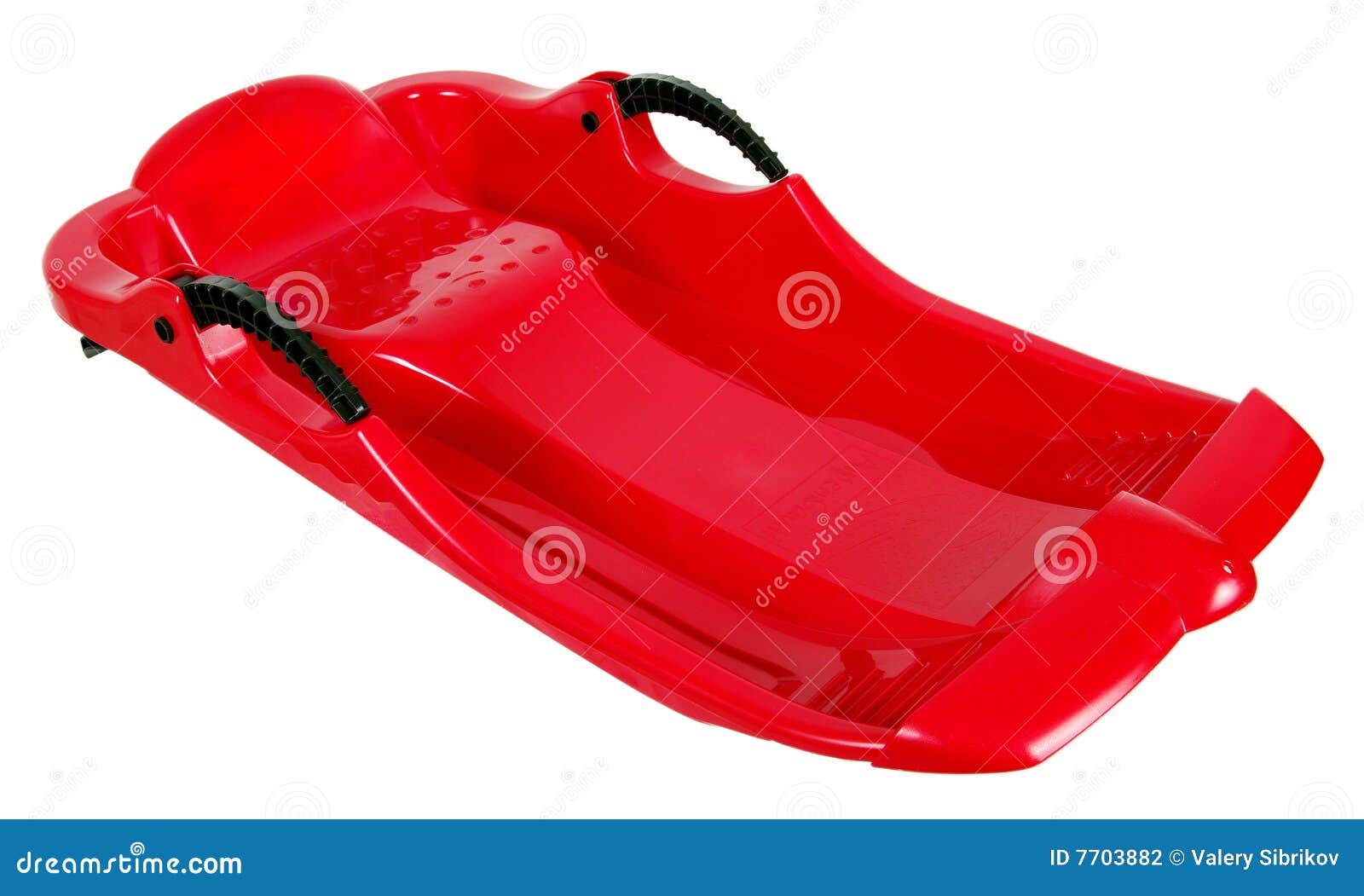 Plastic sledge stock photo. Image of entertainment, cold - 7703882