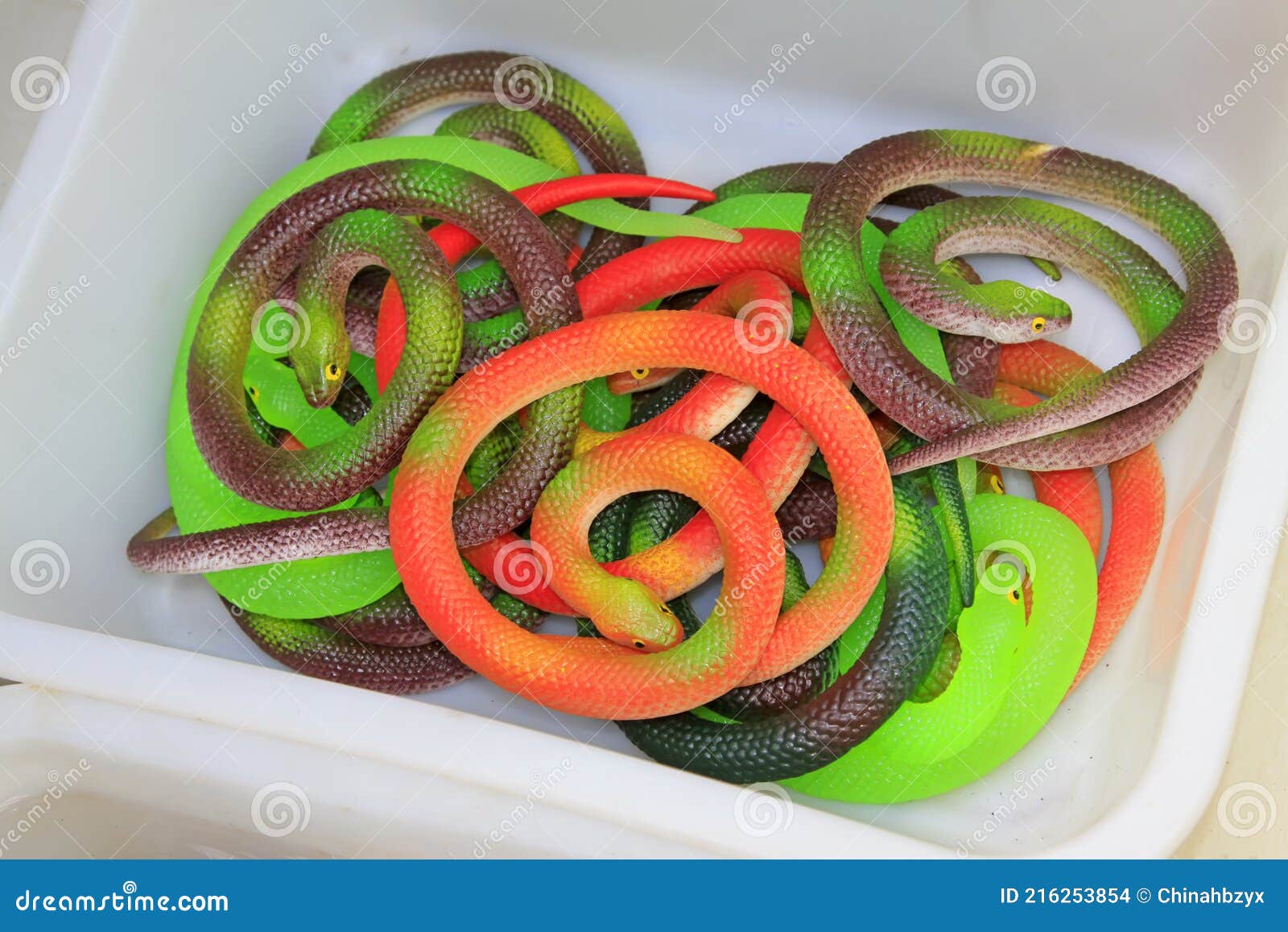 Plastic snake model stock photo. Image of products, stores - 216253854